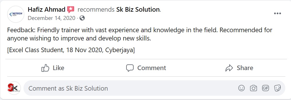 2024 Training Plan – Sk Biz Solution Technology Sdn Bhd.